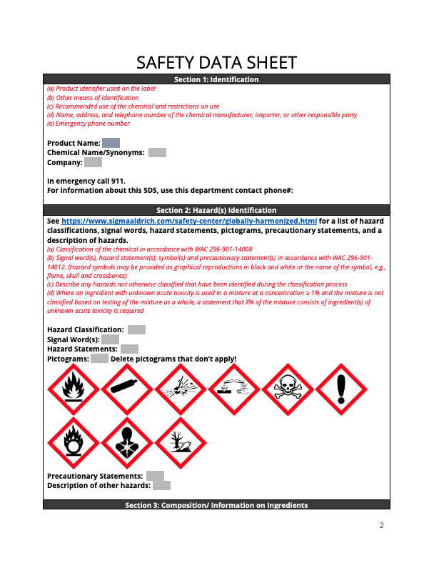 CMMS and Material Safety Data Sheets (MSDS)
